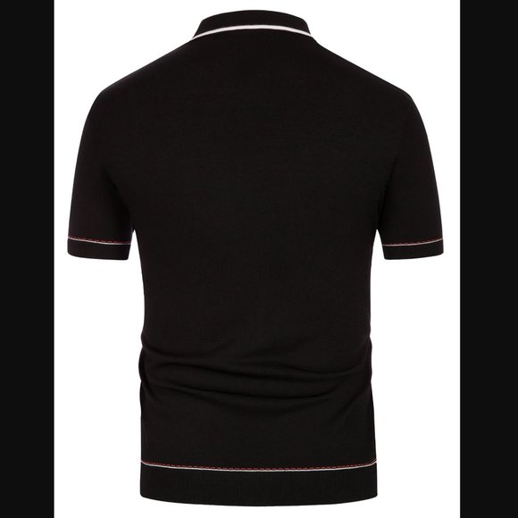 Paul Jones | Shirts | Mens Short Sleeve Full Placket Riviera Knit Polo ...